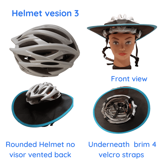 Bicycle Helmet Brim | Sun Shade Visor – Helmet Brims